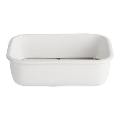 蒸菜盘陶瓷家用蒸鱼盘方形深烤盘