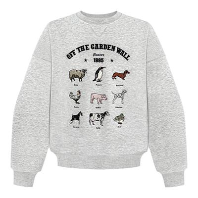 HONORE古月刺绣圆领卫衣