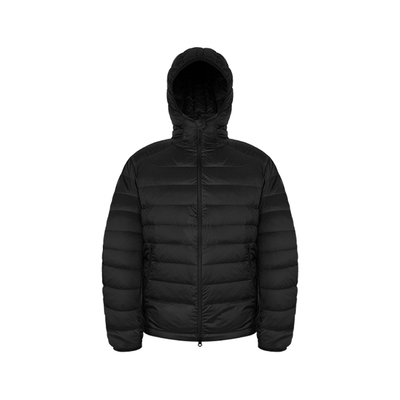 ANTIDOTE 轻量透气排骨内胆连帽轻薄羽绒服秋冬短款拉链外套