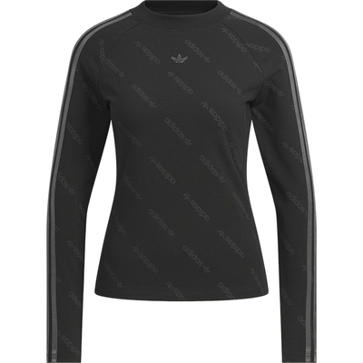 Adidas/阿迪达斯正品三叶草女士时尚印花修身日常梭织长袖KS6109