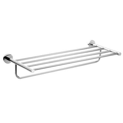 汉斯格雅镀铬浴室双层毛巾杆