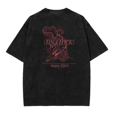 DNAHWK重工水洗龙年限定新款短袖