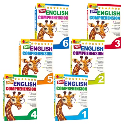 Casco New English Comprehension 小学1-6年级 新加坡英语 英语阅读理解练习册 PSLE阅读理解新题型 阅读专项 英文原版进口教辅