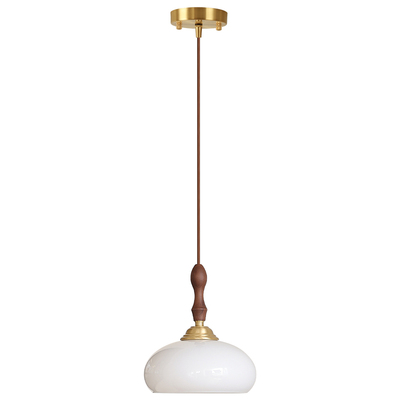 泡芙法式复古床头小吊灯餐厅吧台过道卧室书房包豪斯奶油风吊线灯