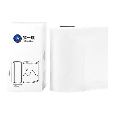 猪一桃透明打印贴纸热敏57mm错题不干胶适用喵喵机爱立熊A6印先森