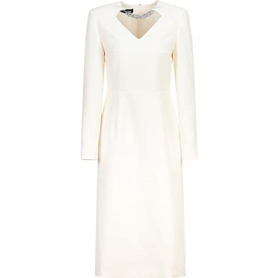 钻饰领轻奢优雅修身长裙