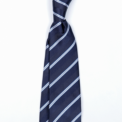 商务正装真丝领带英伦男条纹西装