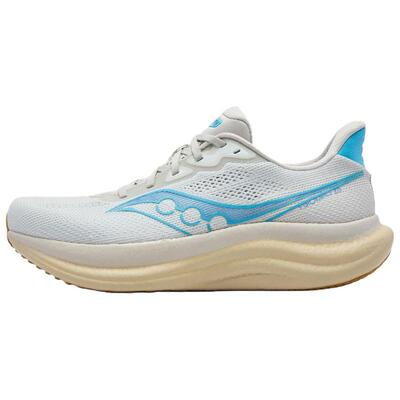 Saucony Triumph 23 百搭舒适回弹 低帮跑步鞋 男女同款 灰蓝色