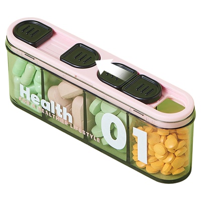 药盒便携式药品分装盒密封一周