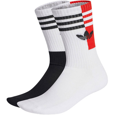 Adidas/阿迪达斯正品三叶草休闲男女健身两双装运动袜H34784