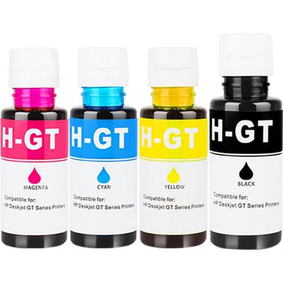 适用HP惠普彩色墨水Tank 582 583 585黑色四色打印机连供墨盒hp墨汁Smart艾印原装正品保证专用惠普GT墨水582