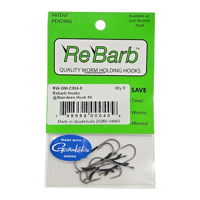 Roboworm美国进口Rebarb Hooks面条虫专用锋利倒钓防挂直柄障碍钩