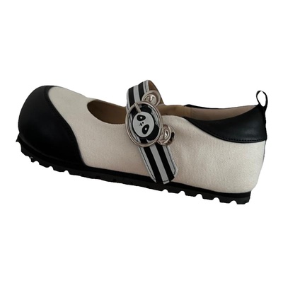 【全款现货】日野原创熊猫巴士大头鞋Lolita鞋浅口甜美软妹lo鞋