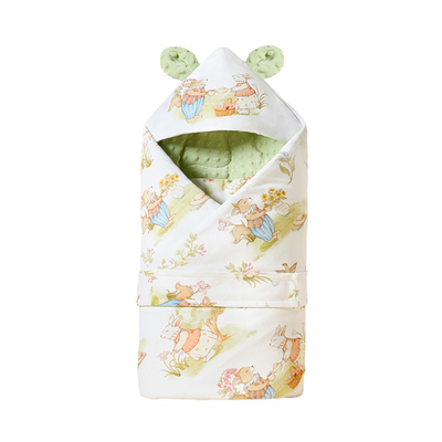 婧麒秋冬加厚婴儿抱被产房必备