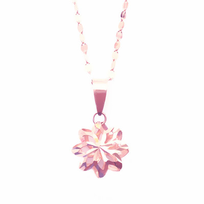 俄罗斯585紫金女士14k送女友项链