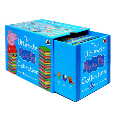 【自营】小猪佩奇英文绘本 英文原版绘本 3-6益智图画书50册全套蓝盒子 The Ultimate Peppa Pig Collection 儿童英语绘本