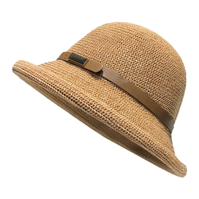 亚麻透气户外赫本风女夏季礼帽