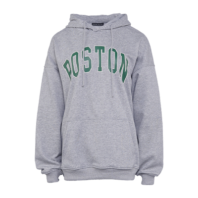 女加绒卫衣BM字母美式