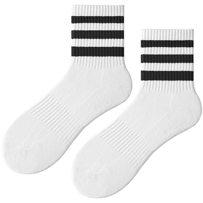 秋冬季加厚毛巾底中筒保暖运动袜