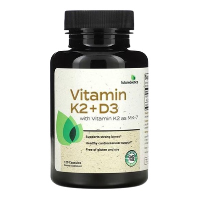 Future维生素K2 D3胶囊MK-7强健骨骼助心血管健康