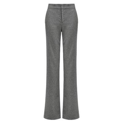 COCOBELLA竖条纹羊毛休闲裤