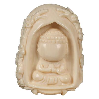 潮世代猛犸象牙雕刻隔珠原色冰料