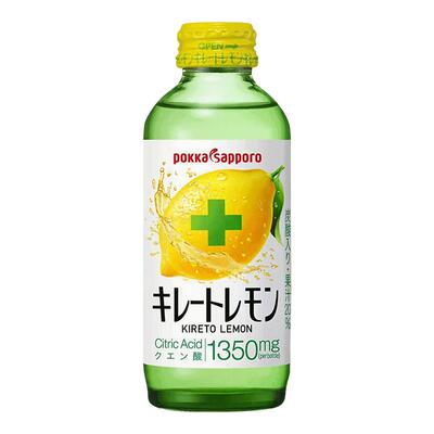 日本进口POKKA柠檬味汽水