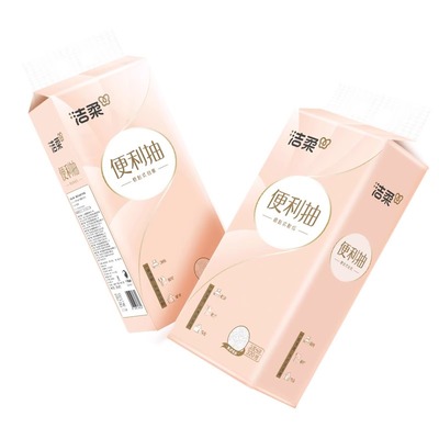 洁柔悬挂式抽纸3层压花大包厕纸