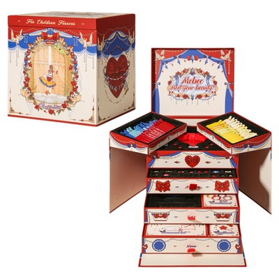 mobee甜心公主手工diy儿童首饰发卡套装奶油胶女孩生日礼物