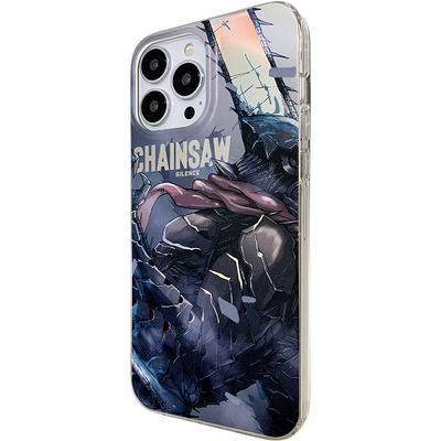 电锯恶魔苹果14创意动漫手机壳