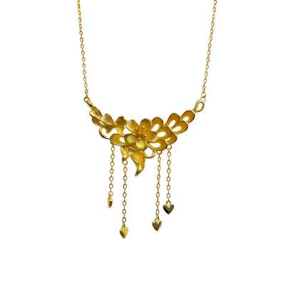 新中式订婚摆台凤尾花假五金套装