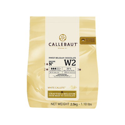 嘉利宝28%白巧克力2.5kg纯可可脂