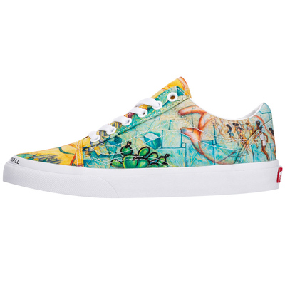 VANS X MOCA联名OLD SKOOL彩色图案印花男女鞋帆布鞋VN0A5KRFYQ8