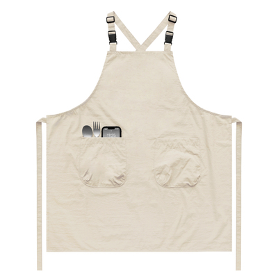 防泼水交叉背带围裙定制logo印字