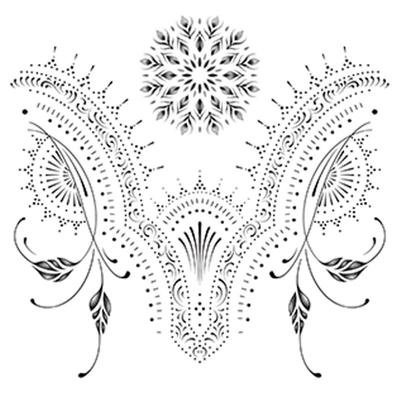 腹部图腾性感度假风纹身贴