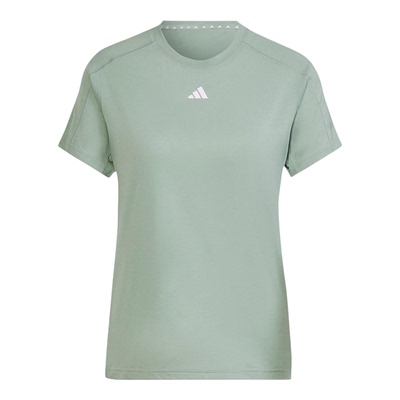 Adidas/阿迪达斯官方正品AEROREADY新款女浅绿色短袖T恤JC9531