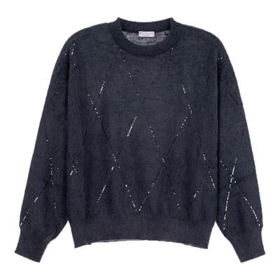 BC/Brunello Cucinelli 春秋款女士羊毛混纺圆领毛衣银泰 301574