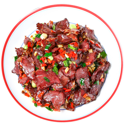 腊牛肉125g柴火烟熏片半成品食材