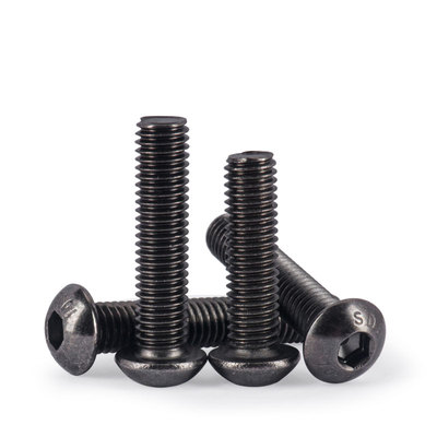 高强度10.9级镀黑镍圆头内六角