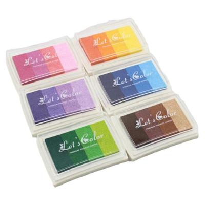 按手印印泥彩色印尼印章印台10色