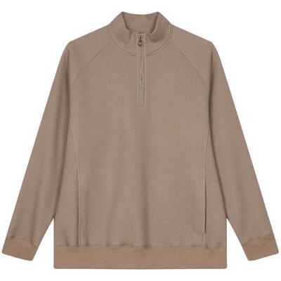 高级感华夫格痞帅长袖休闲打底衫