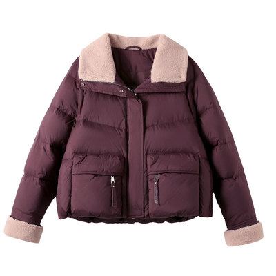 90白鸭绒小短款羽绒服女高端洋气