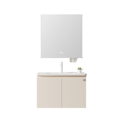 顾家家居奶油风浴室柜组合