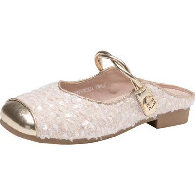 大东穆勒鞋女鞋2025夏季新款包头低跟可外穿法式玛丽珍女鞋X0253