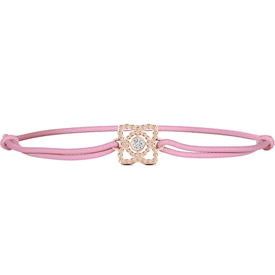 DeBeers戴比尔斯钻石粉绳手链