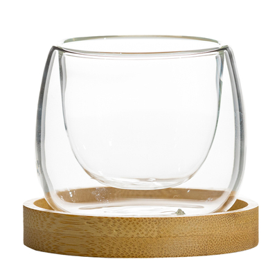 双层玻璃小杯子隔热功夫茶具