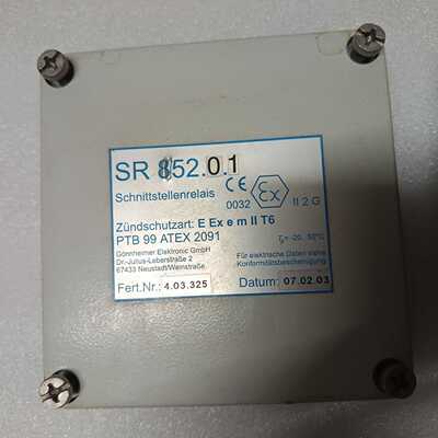 Gönnheimer SR 852.0.1 防爆接口继电器 色谱仪配件