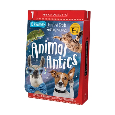 英文原版 Grade 1 E-J Reader Box Set - Animal Antics 学乐早教系列 滑稽动物 16册盒装 英文版 进口英语原版书籍