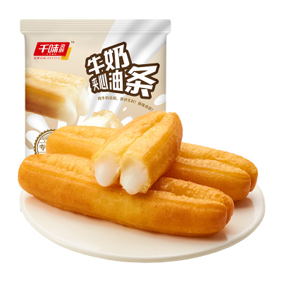 千味央厨牛奶夹心油条360g速冻半成品早餐牛奶油条空气炸锅大油条