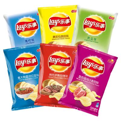 乐事薯片70g混合原味番茄海苔